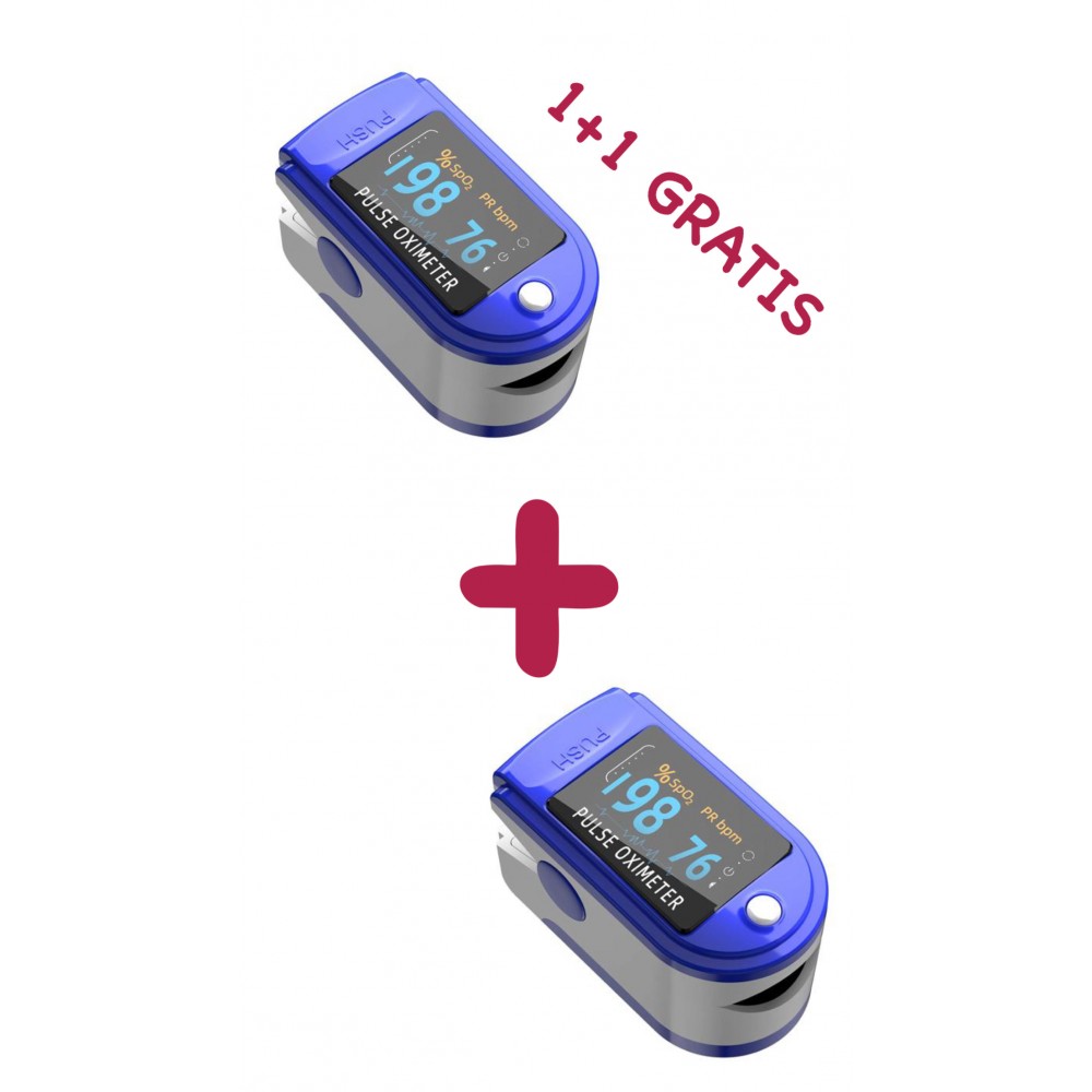 1+1 GRATIS Aparat de masurare puls, Oximetru pentru deget ...