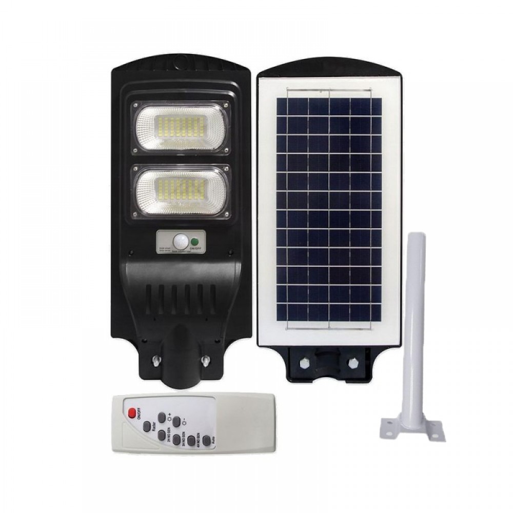 Lampa Solara LED 120w, cu Incarcare Solara Panou Fotovoltaic ...